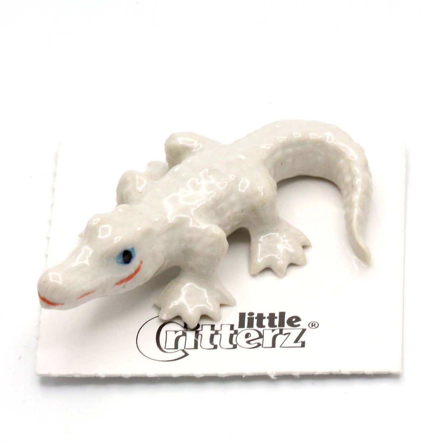 Little Critterz - Luke White Alligator Porcelain Miniature | A Modern ...