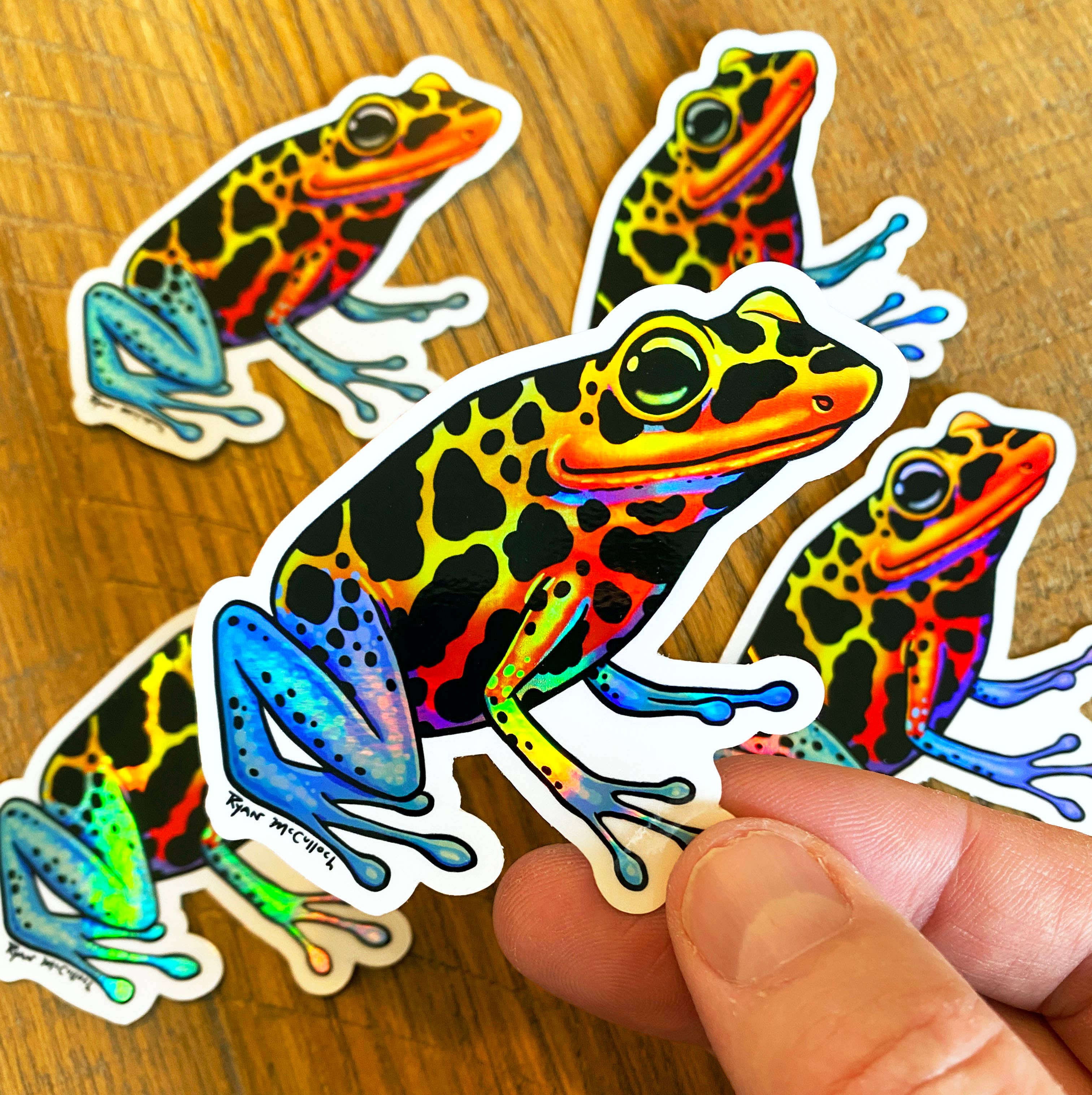Ryan McCulloch Art - HOLOGRAPHIC STICKER: Poison Dart Frog | A Modern ...