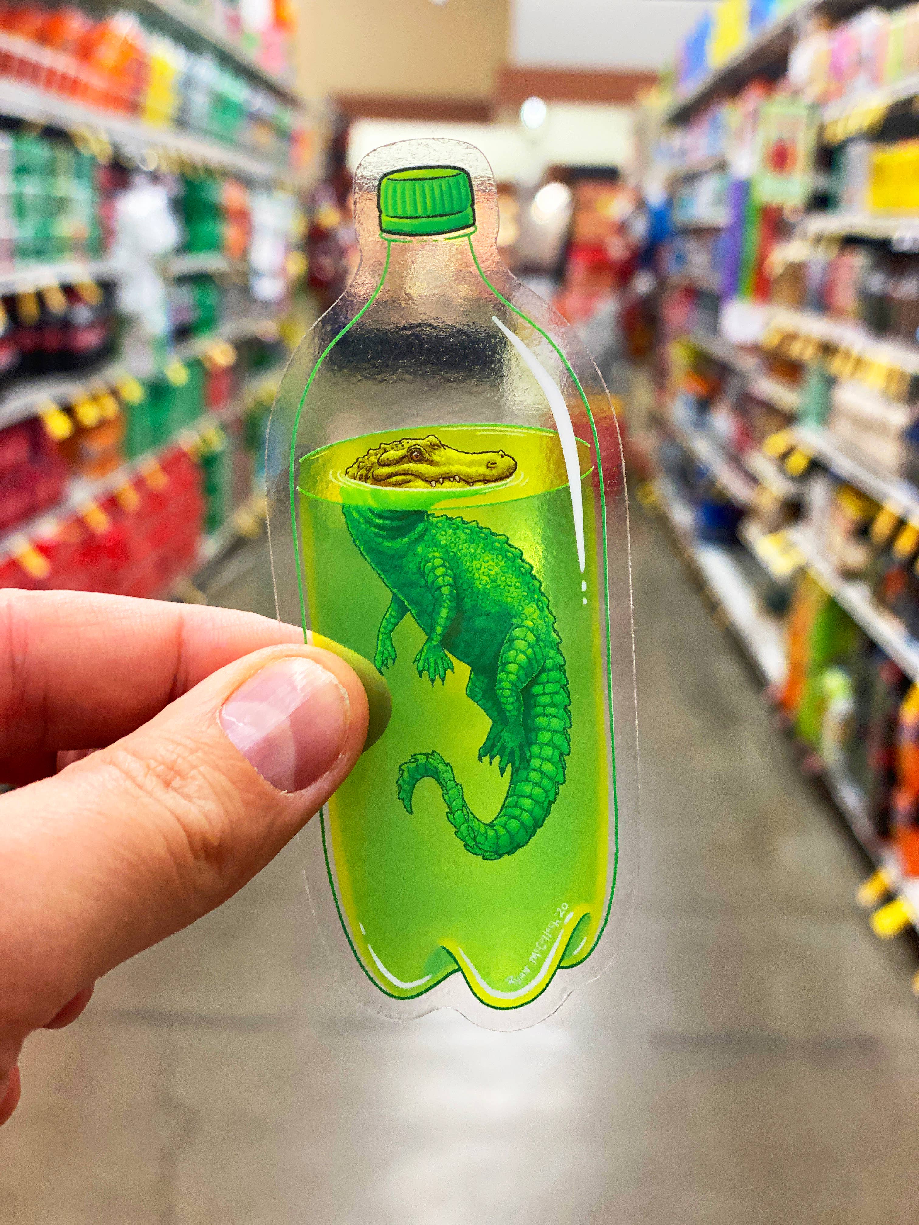 Ryan McCulloch Art - CLEAR STICKER: Danger Dew (aka "2-Liter Lurker ...