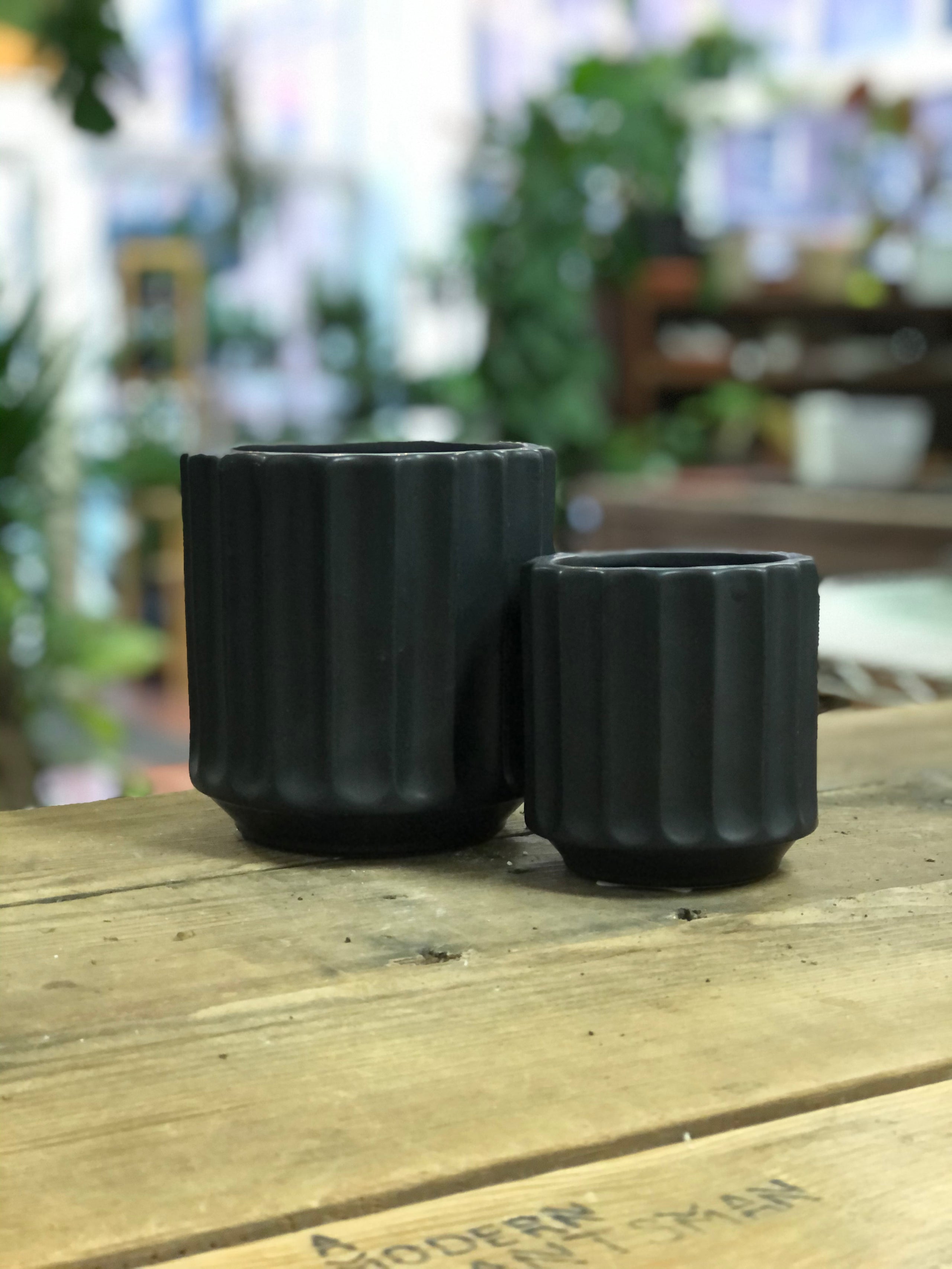 Black arbor pot | A Modern Plantsman
