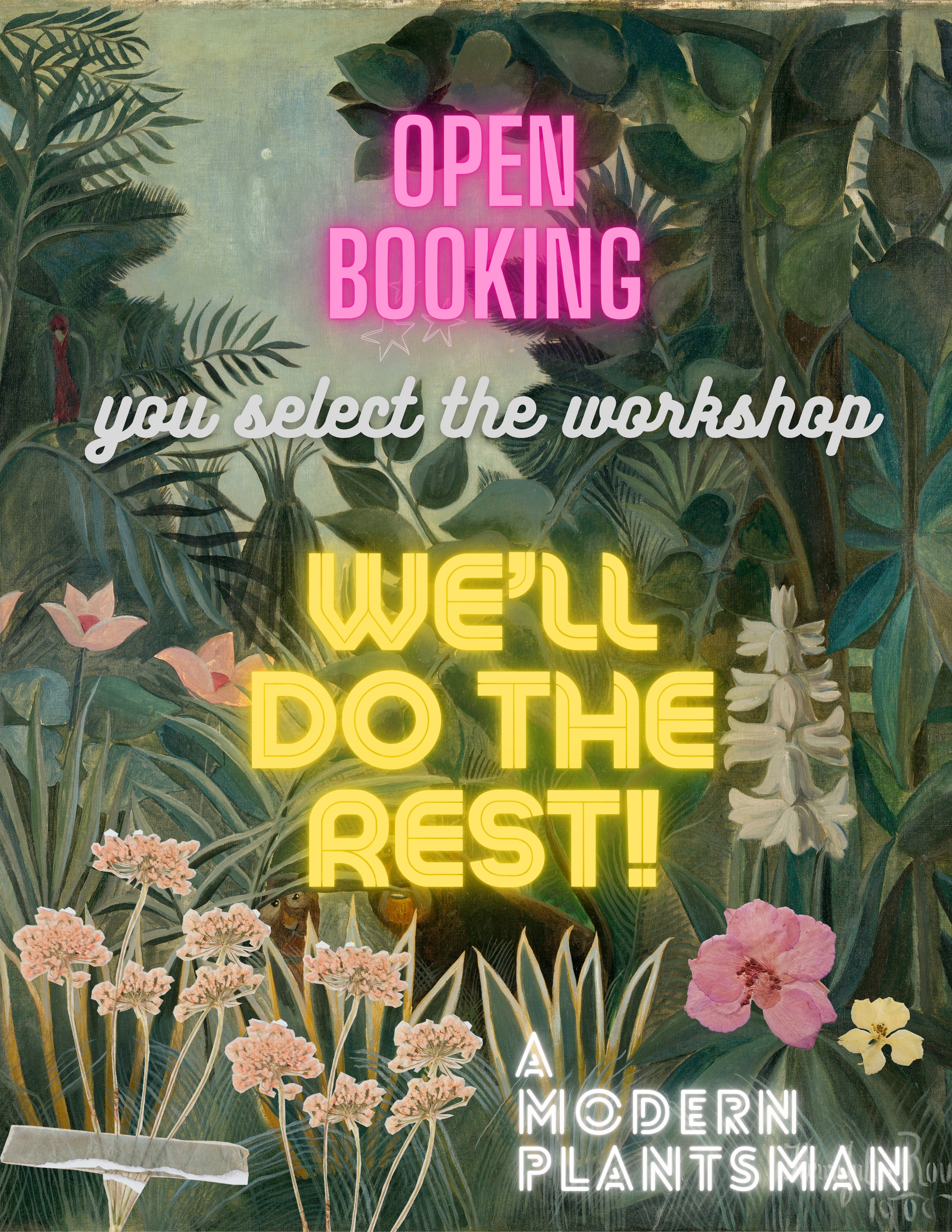Open Booking - COMING SOON! | A Modern Plantsman